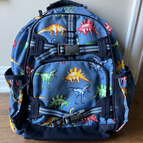 Accessories | Pottery Barn Kids Mackenzie Blue Dino Backpack | Poshmark